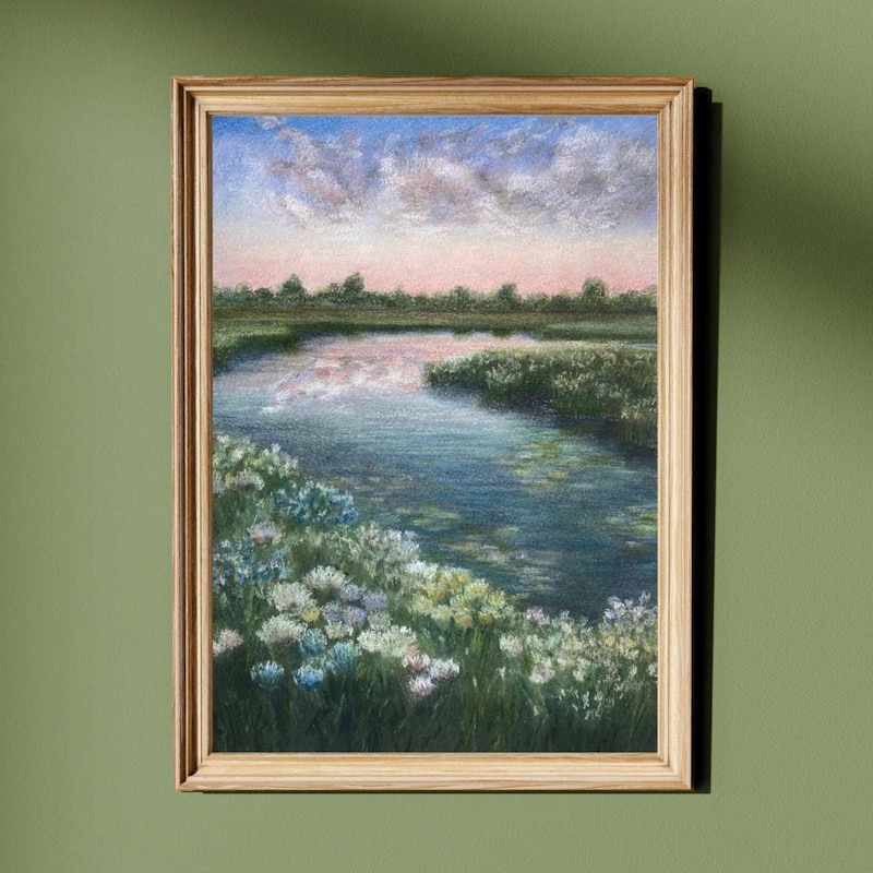 Pastel Ethereal Painting - Etsy UK