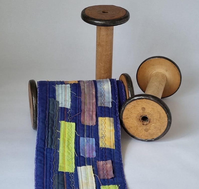 Vintage Spool Wooden Bobbin Cotton Mill Scroll 6inch Perfect for ...