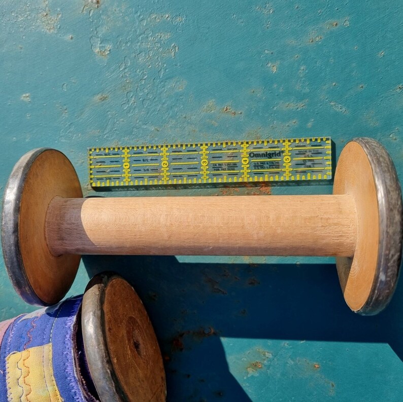 Vintage Spool Wooden Bobbin Cotton Mill Scroll 6inch Perfect for ...