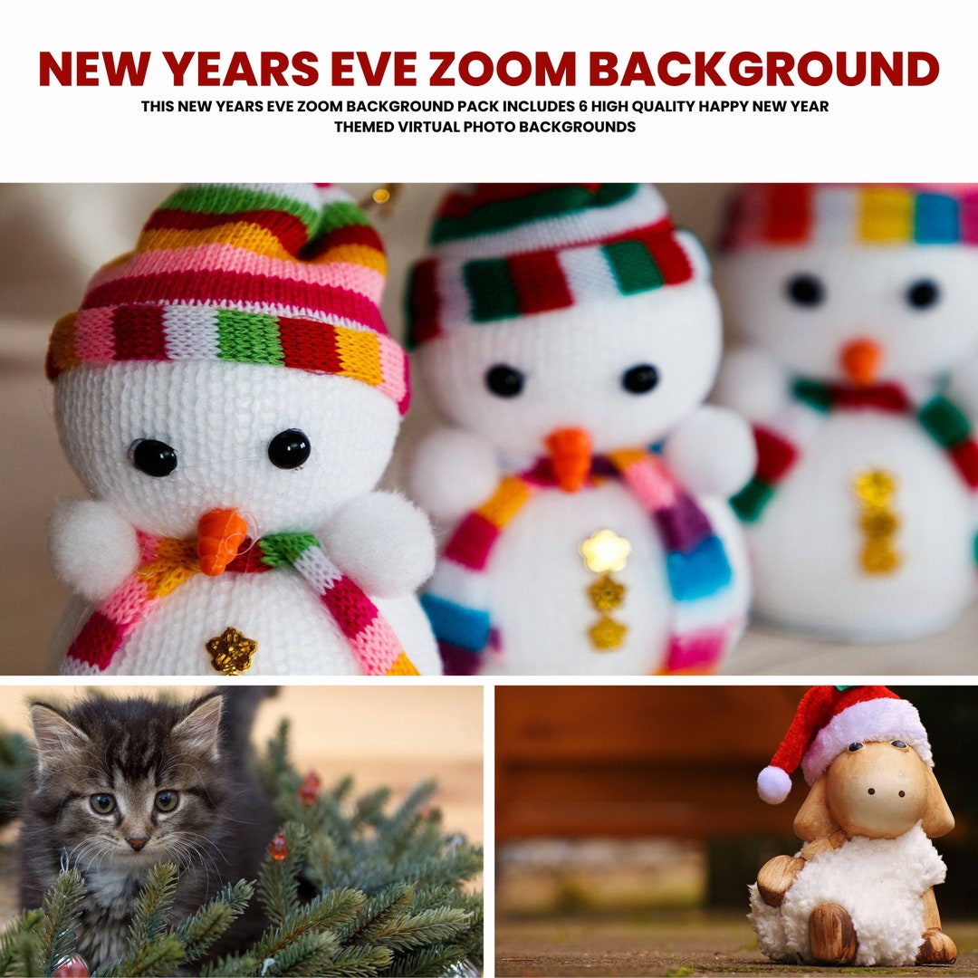 Cute Christmas Holiday Zoom Background, Video Conference Backdrop ...