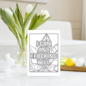 Swear Words Adult Coloring Book: Profanity Coloring Pages for Fun and ...