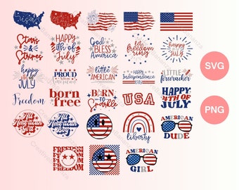 4th of July Svg Bundle, Independence Day Svg, Fourth of July Svg ...