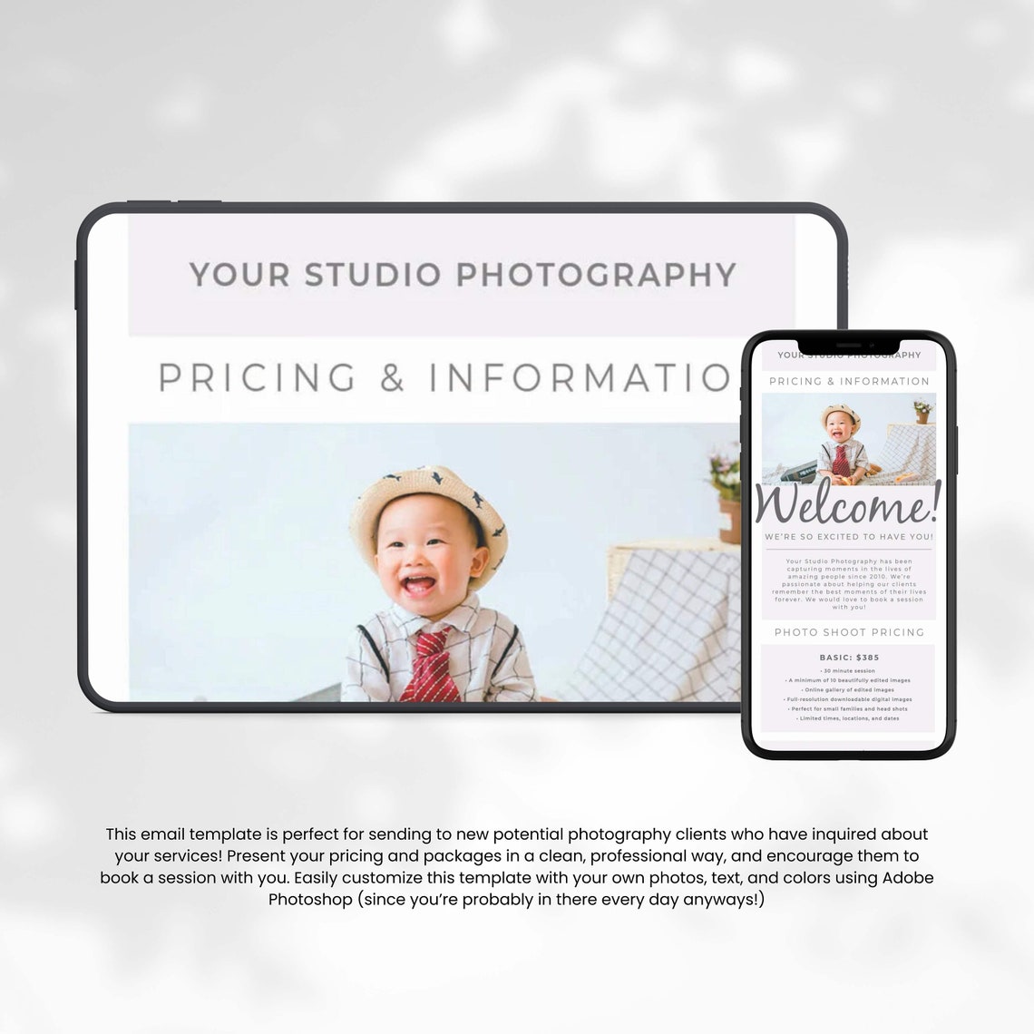 Photography Welcome Email Template, Photographer Email Newsletter ...
