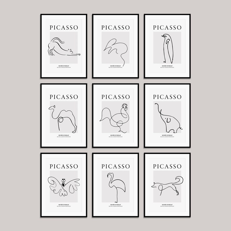 Picasso Line Drawing - Etsy