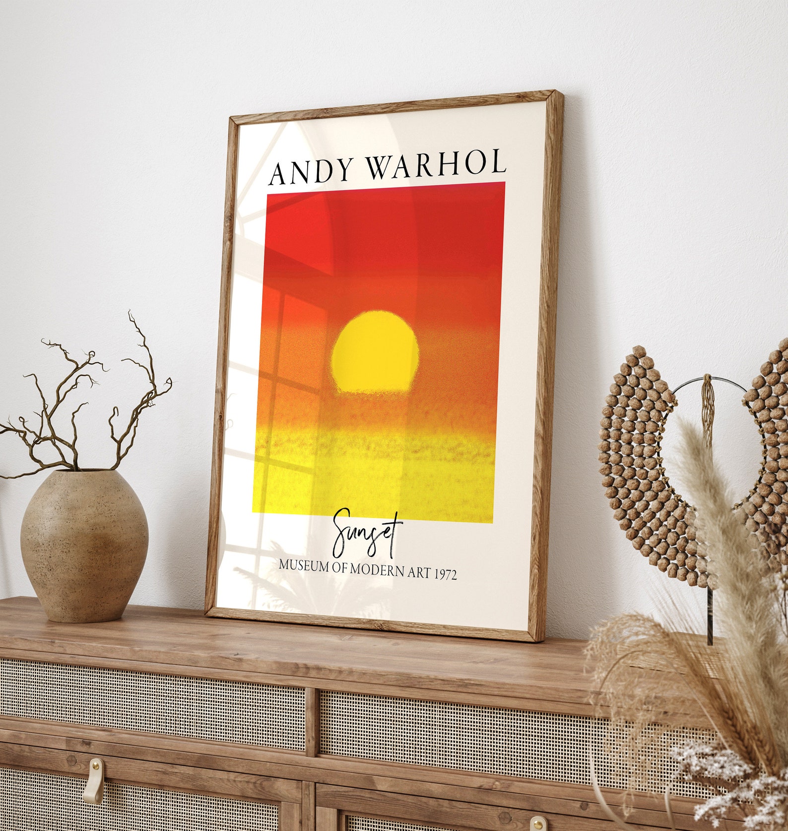Andy Warhol Print, Andy Warhol Sunset, Andy Warhol Poster, Pop Art ...