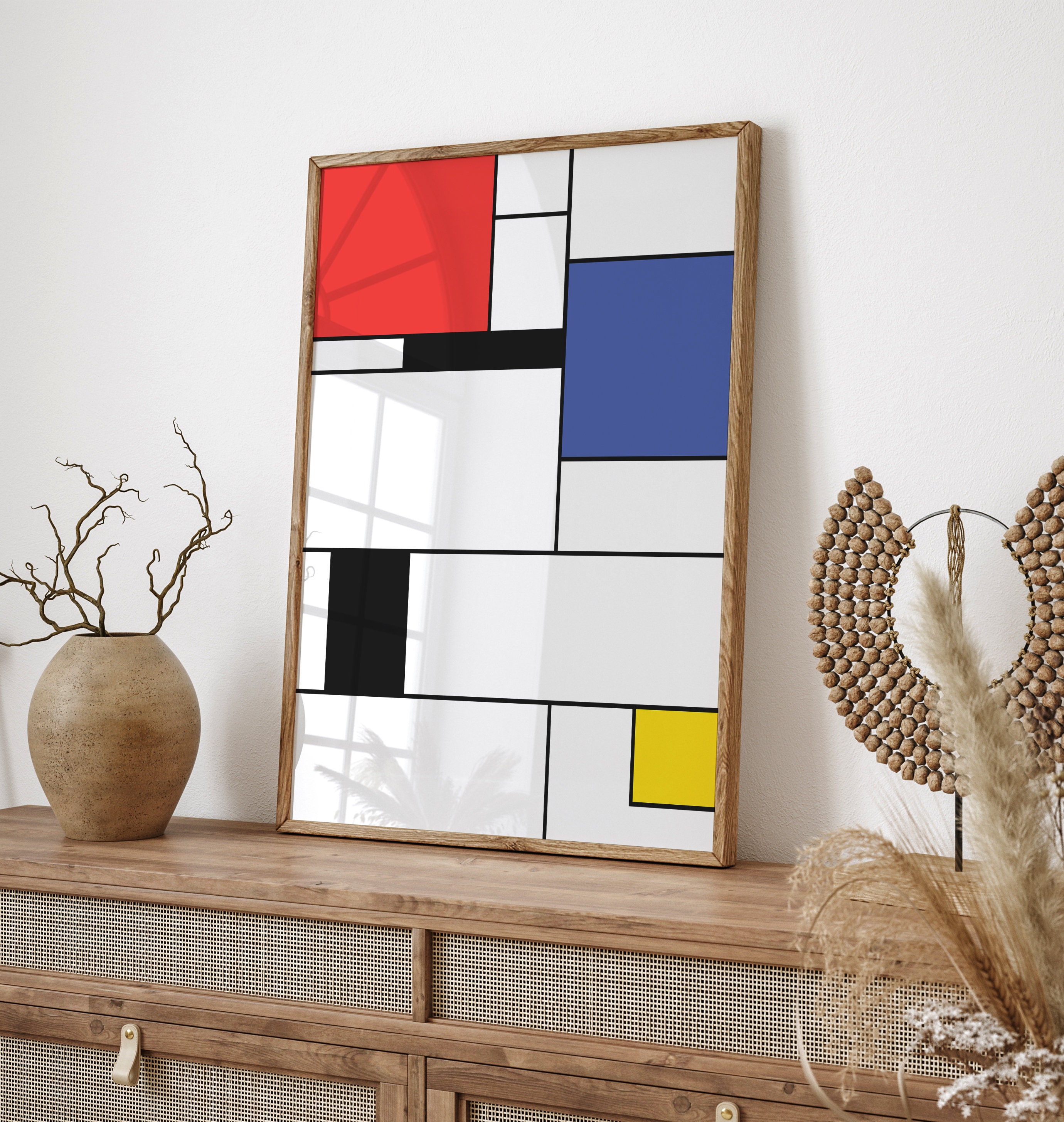 Set of 3 Piet Mondrian Print, Geometric Wall Set, Piet Mondrian, Modern ...