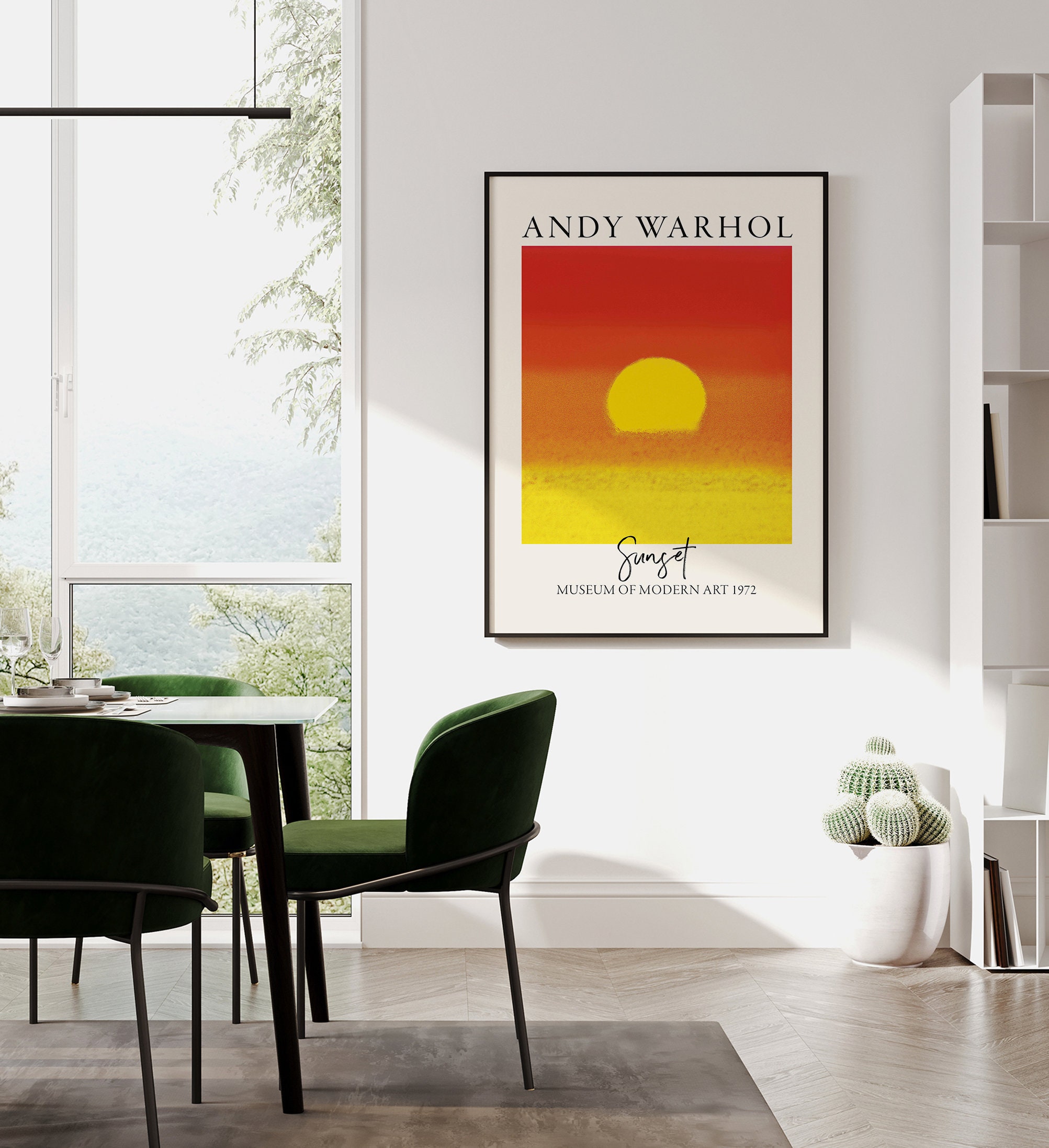 Andy Warhol Print, Andy Warhol Sunset, Andy Warhol Poster, Pop Art ...