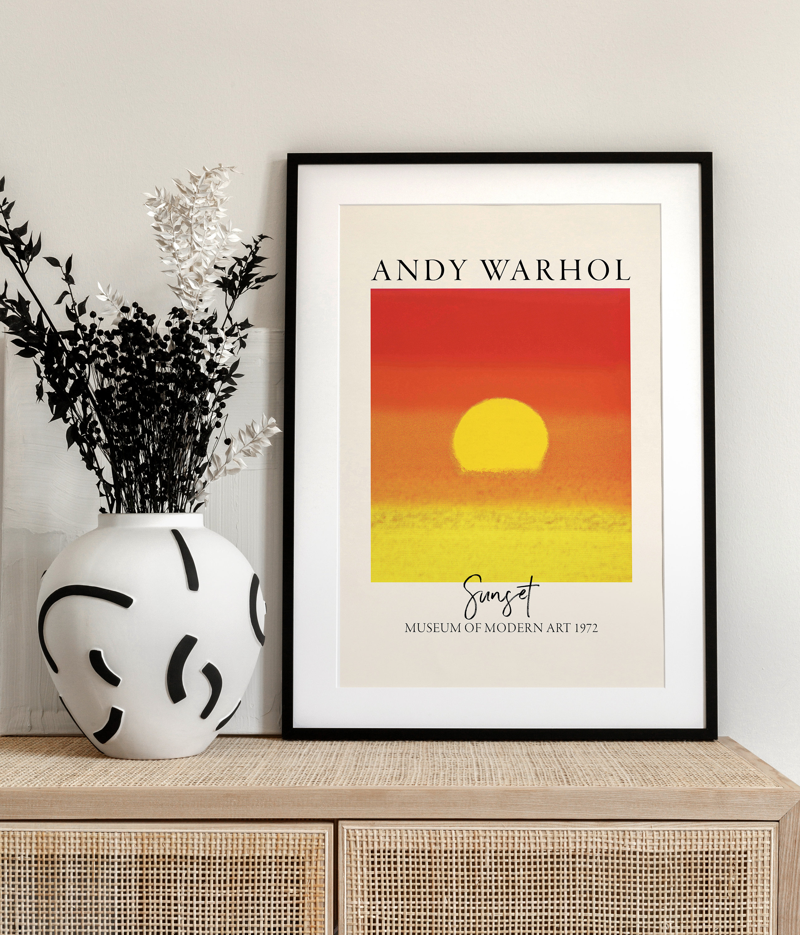 Andy Warhol Print, Andy Warhol Sunset, Andy Warhol Poster, Pop Art ...