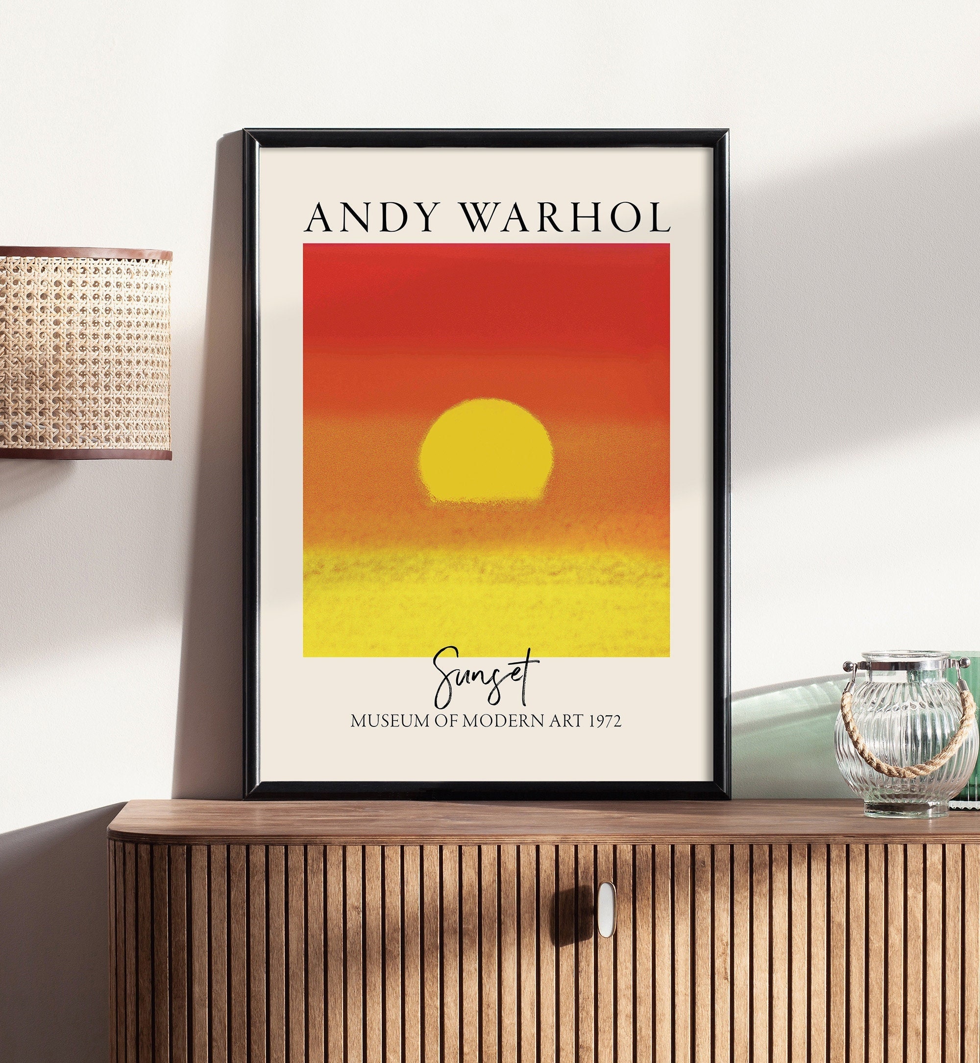 Andy Warhol Print, Andy Warhol Sunset, Andy Warhol Poster, Pop Art ...