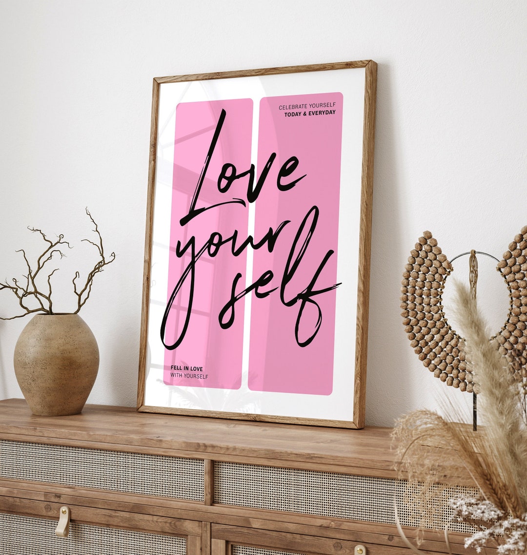 Retro Typography Poster,vintage Poster,love Print,gallery Wall Art ...
