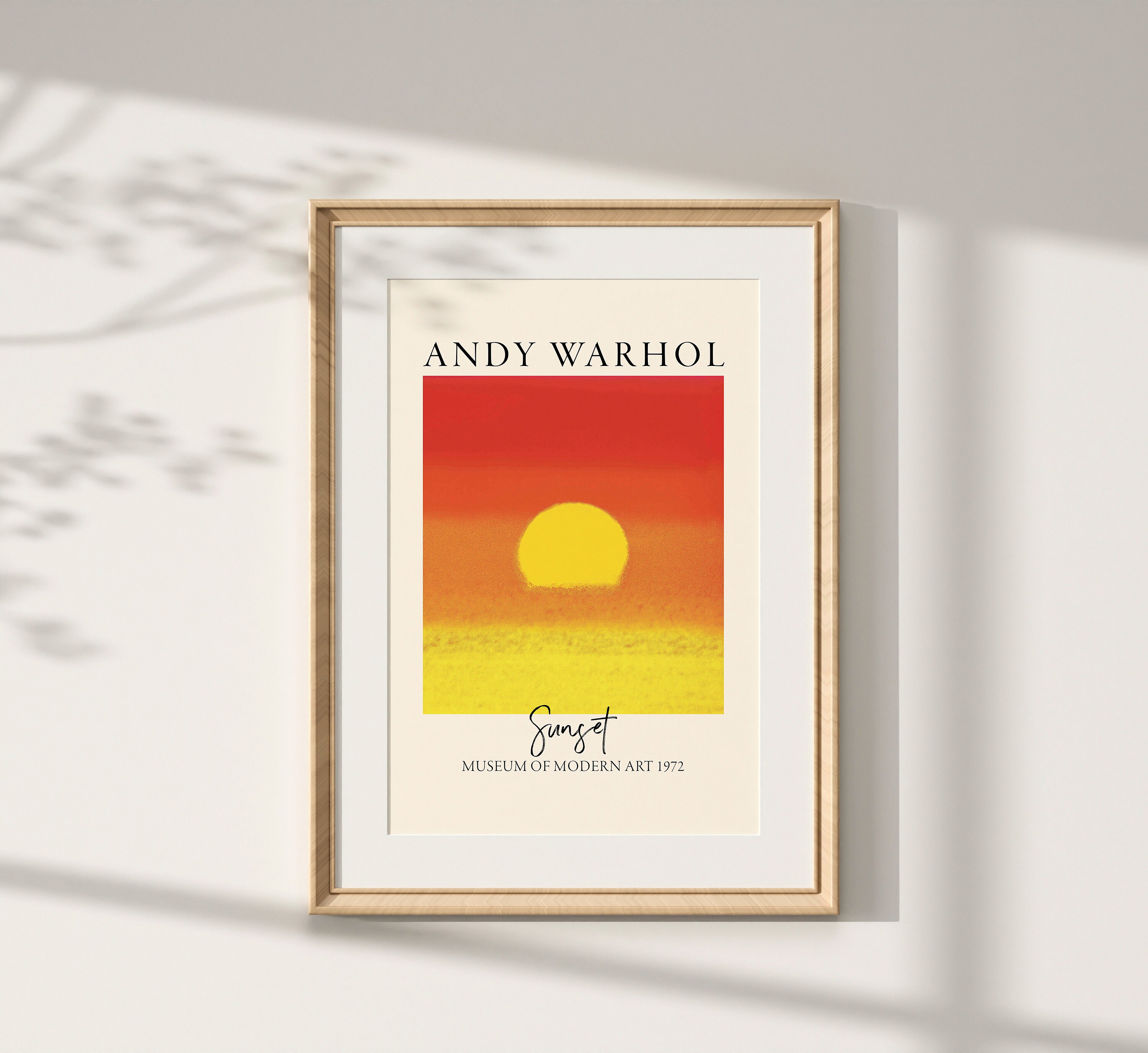 Andy Warhol Print, Andy Warhol Sunset, Andy Warhol Poster, Pop Art ...