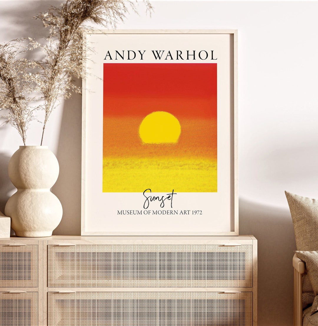 Andy Warhol Print, Andy Warhol Sunset, Andy Warhol Poster, Pop Art ...