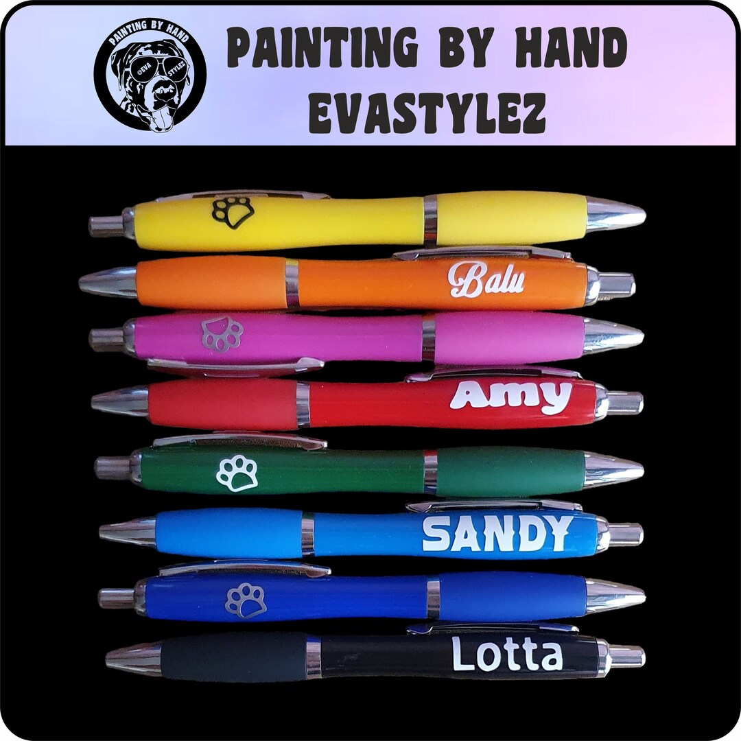 Personalized Ballpoint Pen With Desired Name and Paw - Etsy