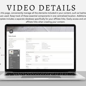 PLR Social Media Planner Notion Template Gray Content - Etsy