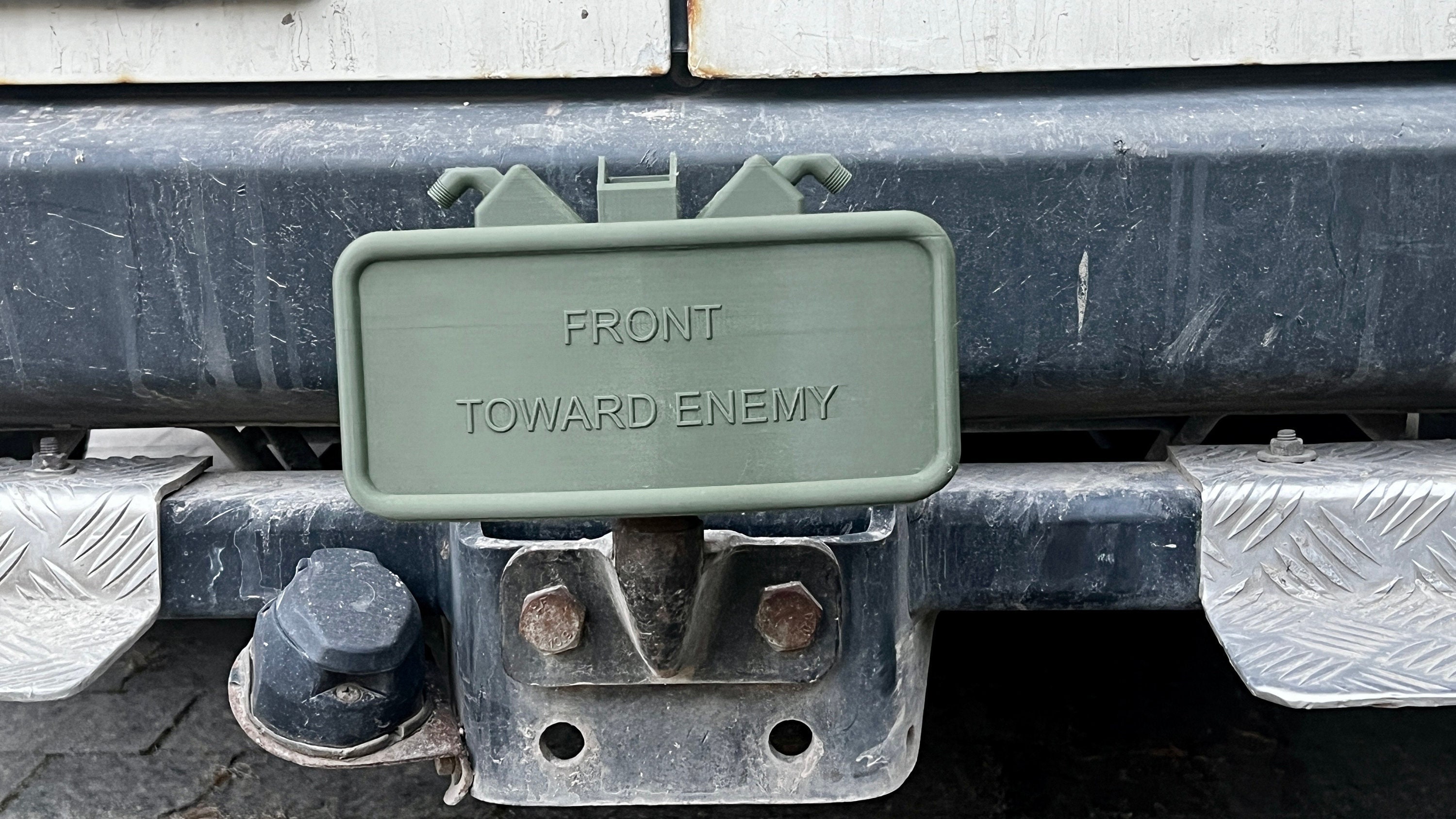 Tow Hook Cap Inspired by Military Claymore Mine M18A1. Fits Four ...