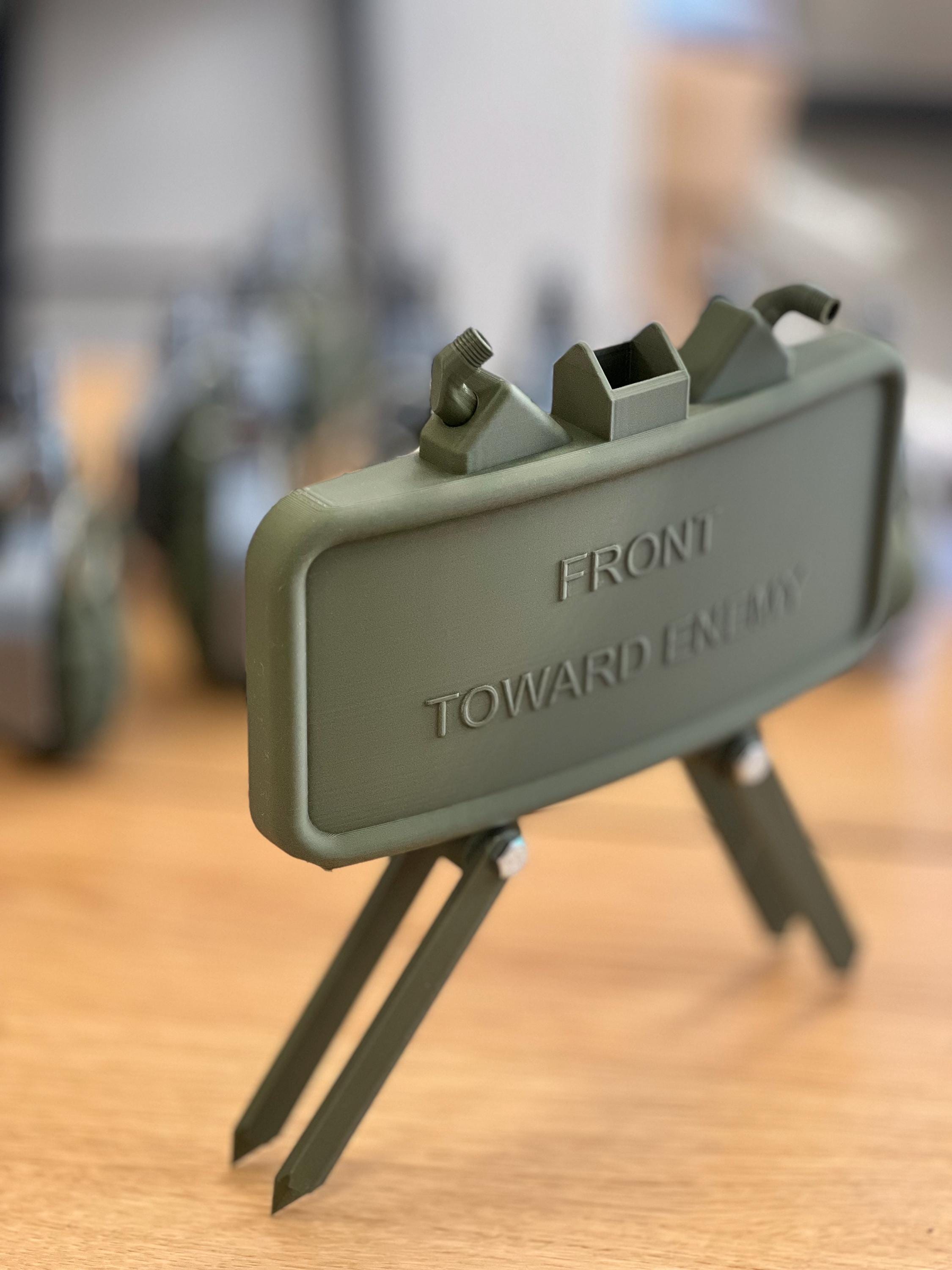 M18A1 Claymore Mine 3D Printed Replica In Military Green Military