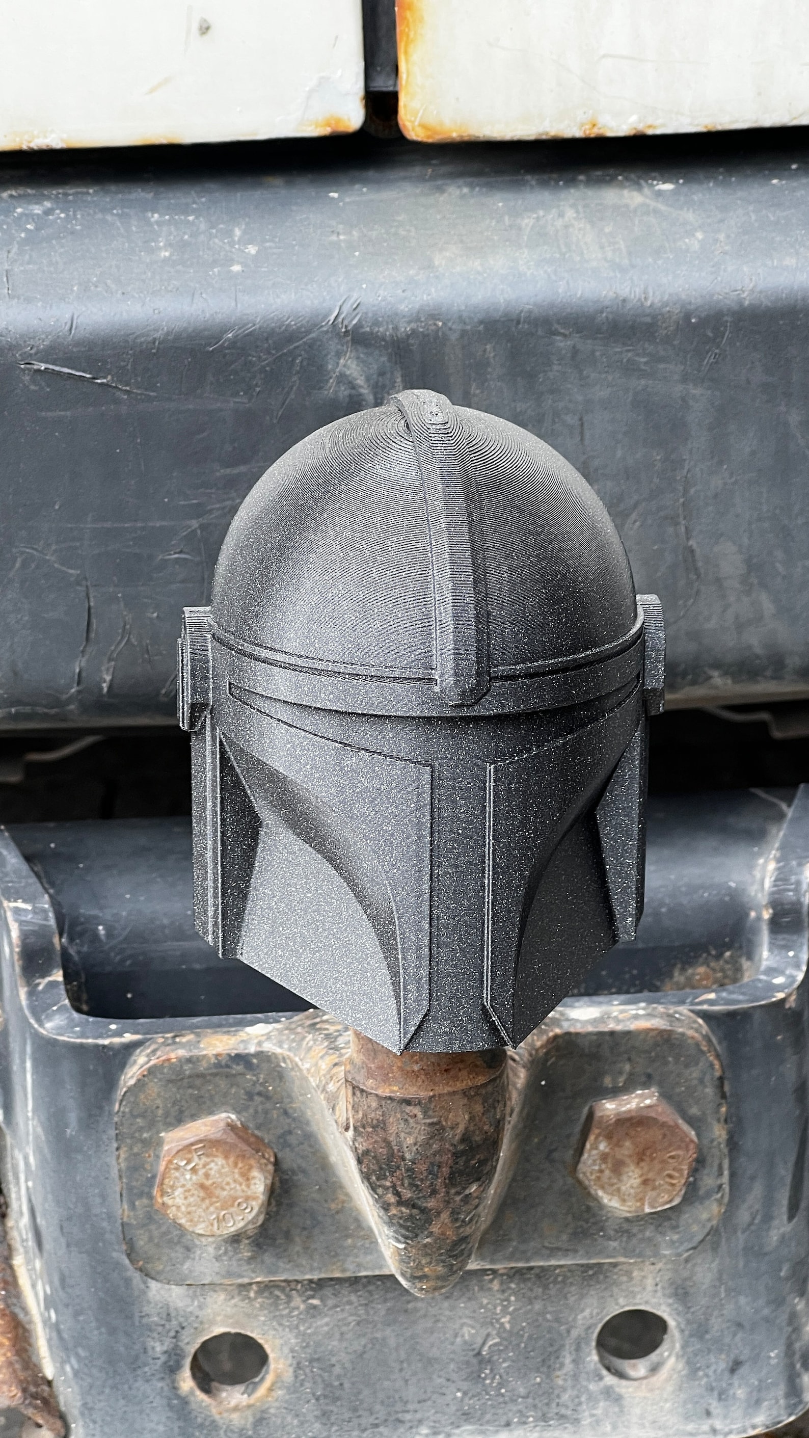 Mandalorian Helmet Tow Hook Cap / Hitch Cover. Made of Black - Etsy