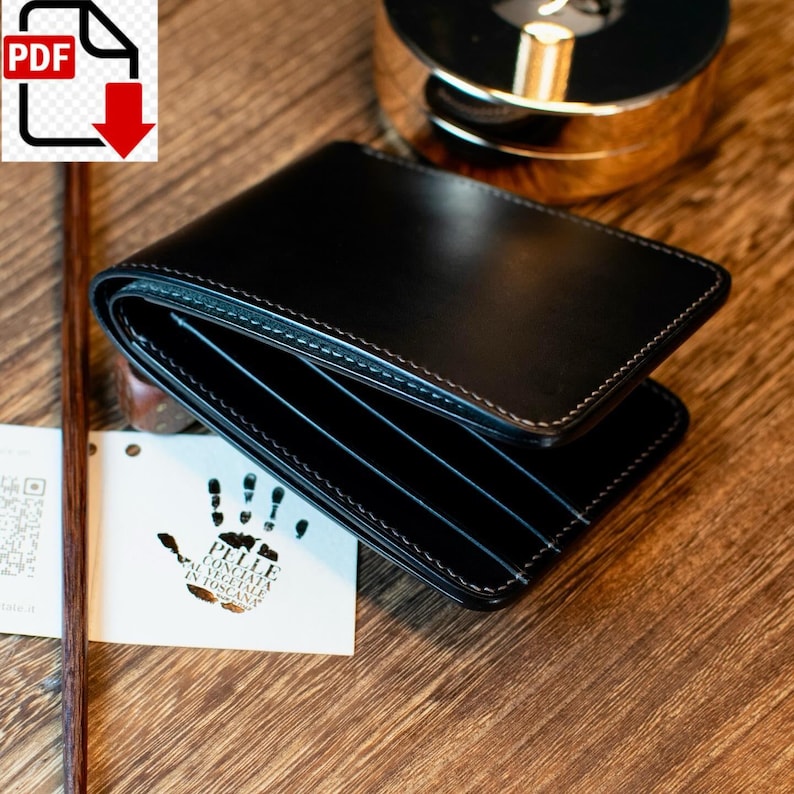 PDF Wallet Pattern, PDF Bifold Wallet, PDF Pattern, Leather Wallet ...