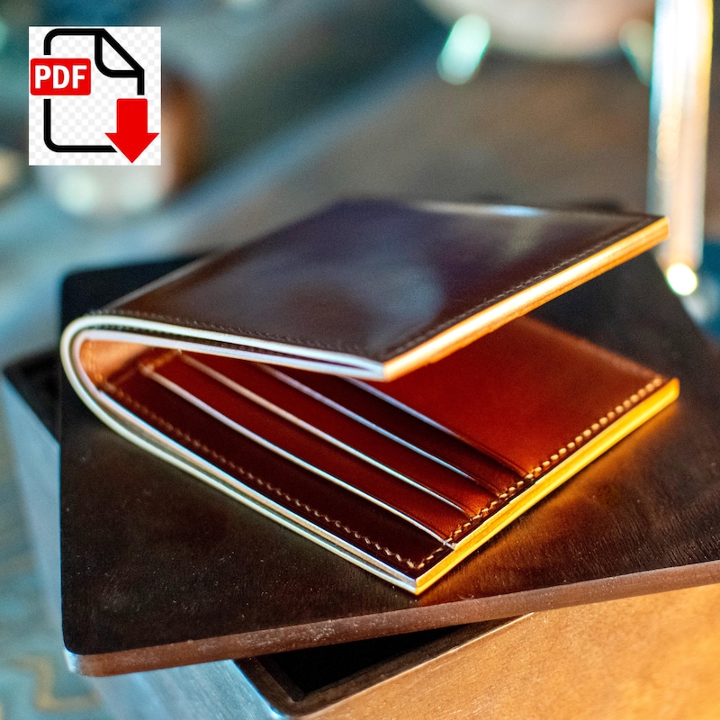 Bifold Wallet Template - Etsy