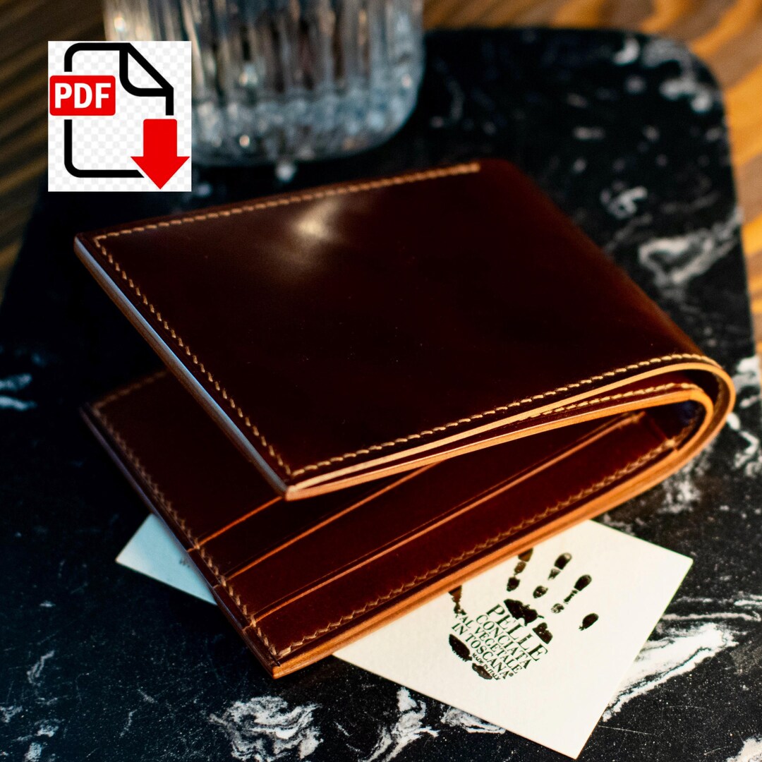 PDF Wallet Pattern, PDF Bifold Wallet, PDF Pattern, Leather Wallet ...