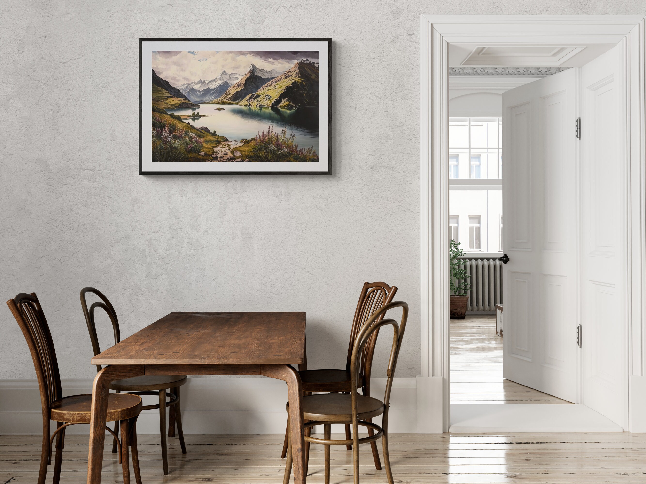 PRINTABLE DIGITAL LAKE Watercolour Style Natural Landscape - Etsy