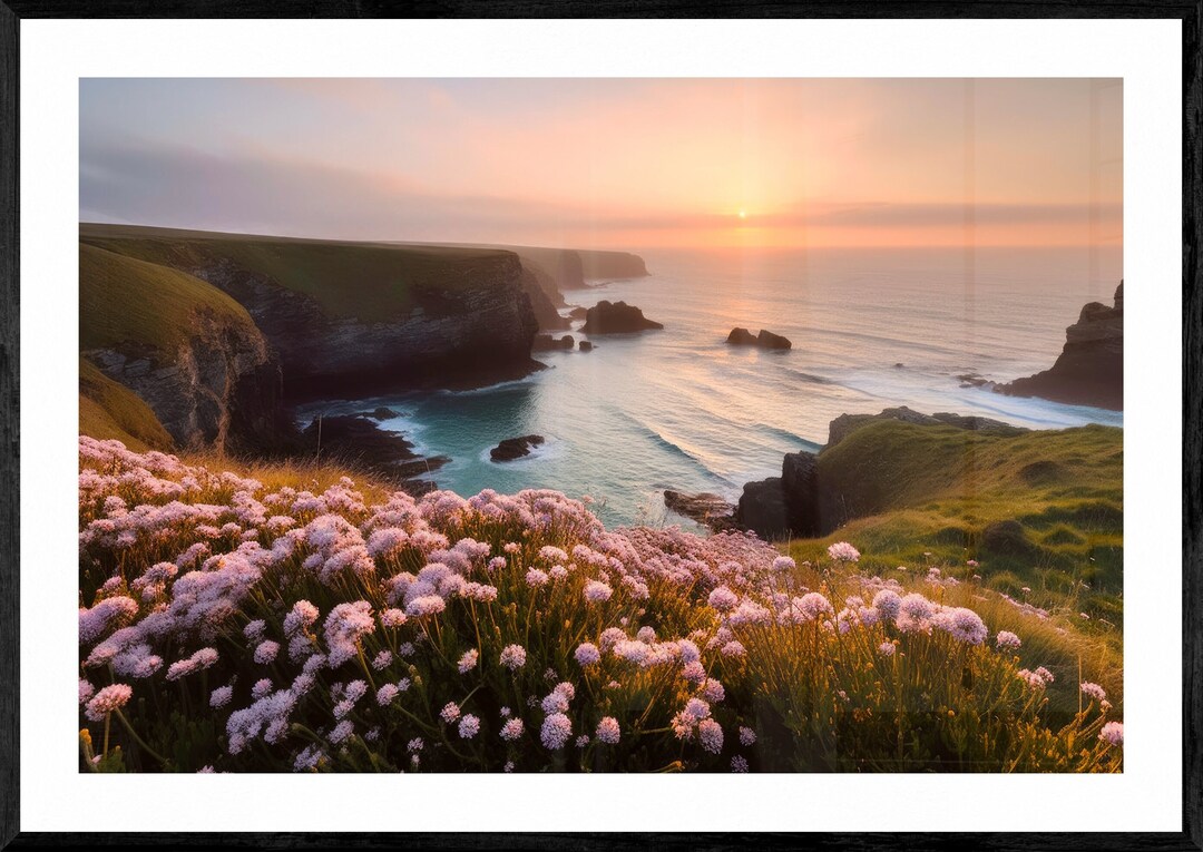 PRINTABLE CORNWALL COAST, Nature Landscape, Cornwall Print, Coastal ...