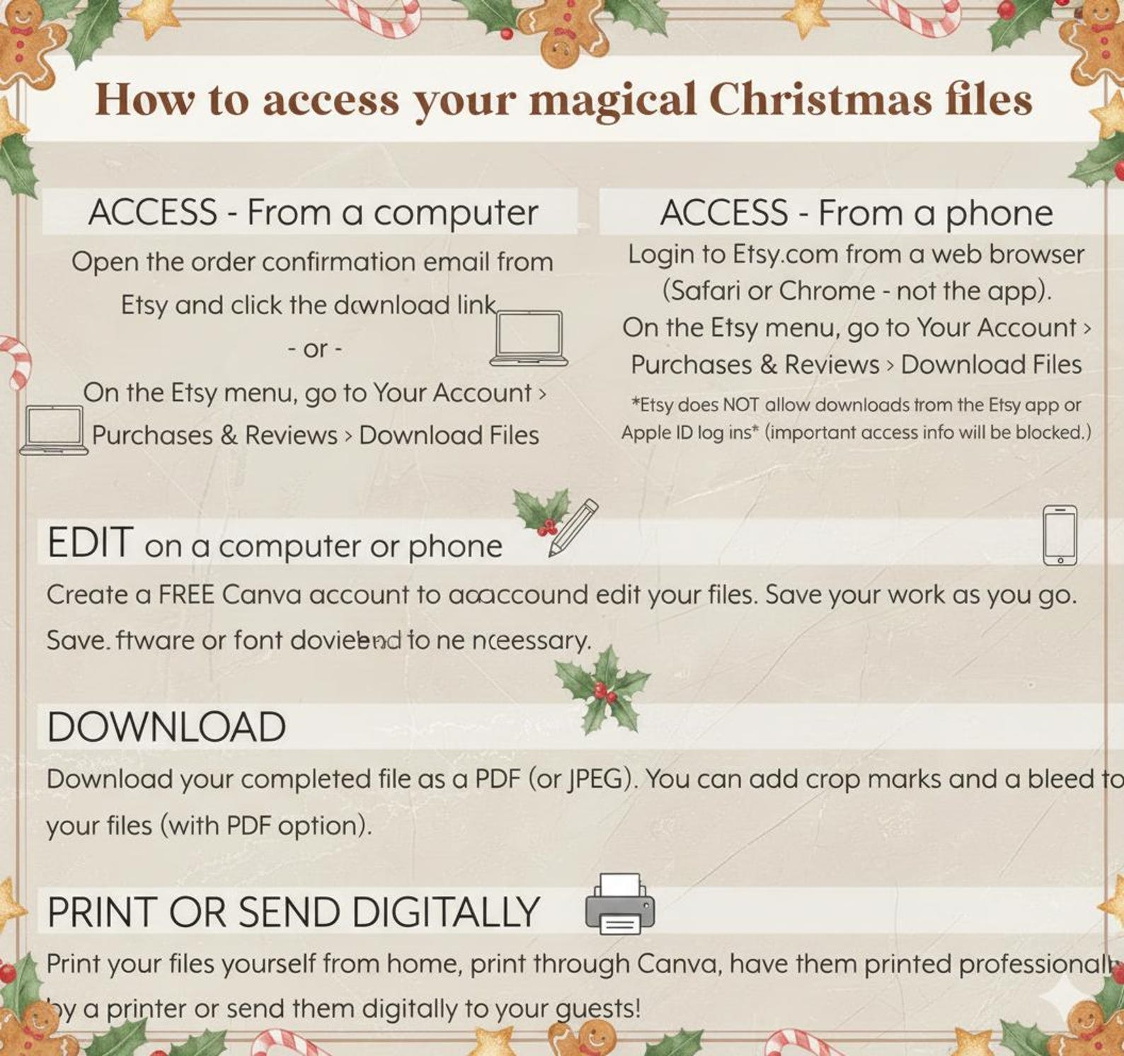 Christmas Wish List Printable, Letter to Santa, Christmas Printable for ...