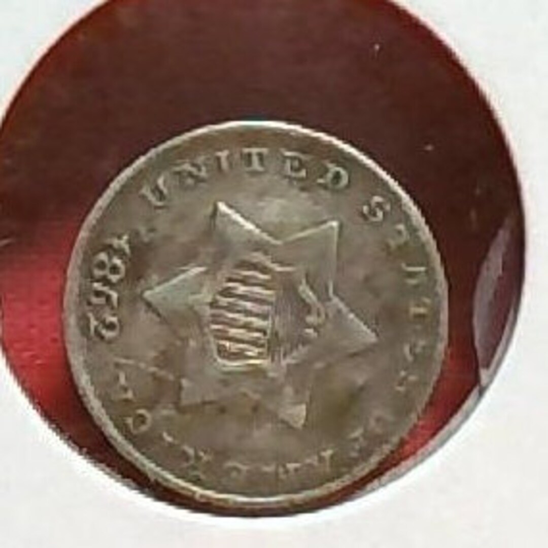 1852 Three Cent Silver Trime Vg/fine Detail - Etsy