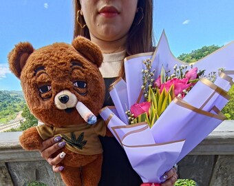 Weedy the Bear by Feeny Babies, 420 Bear, Weedy the Bear, Cannabis Toy ...