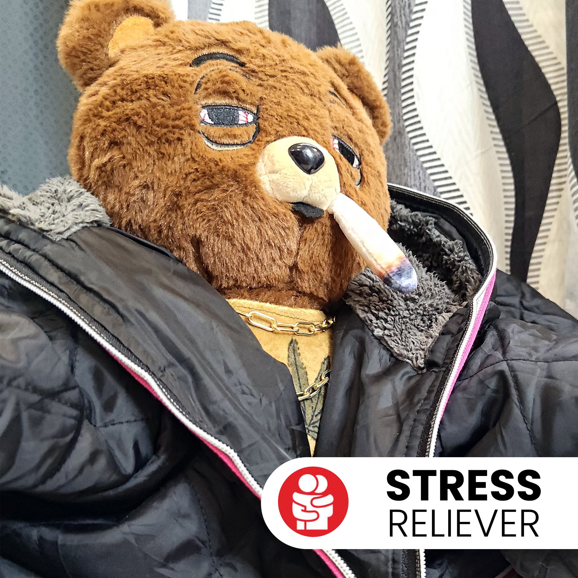 Weedy the Bear by Feeny Babies, 420 Bear, Weedy the Bear, Cannabis Toy ...