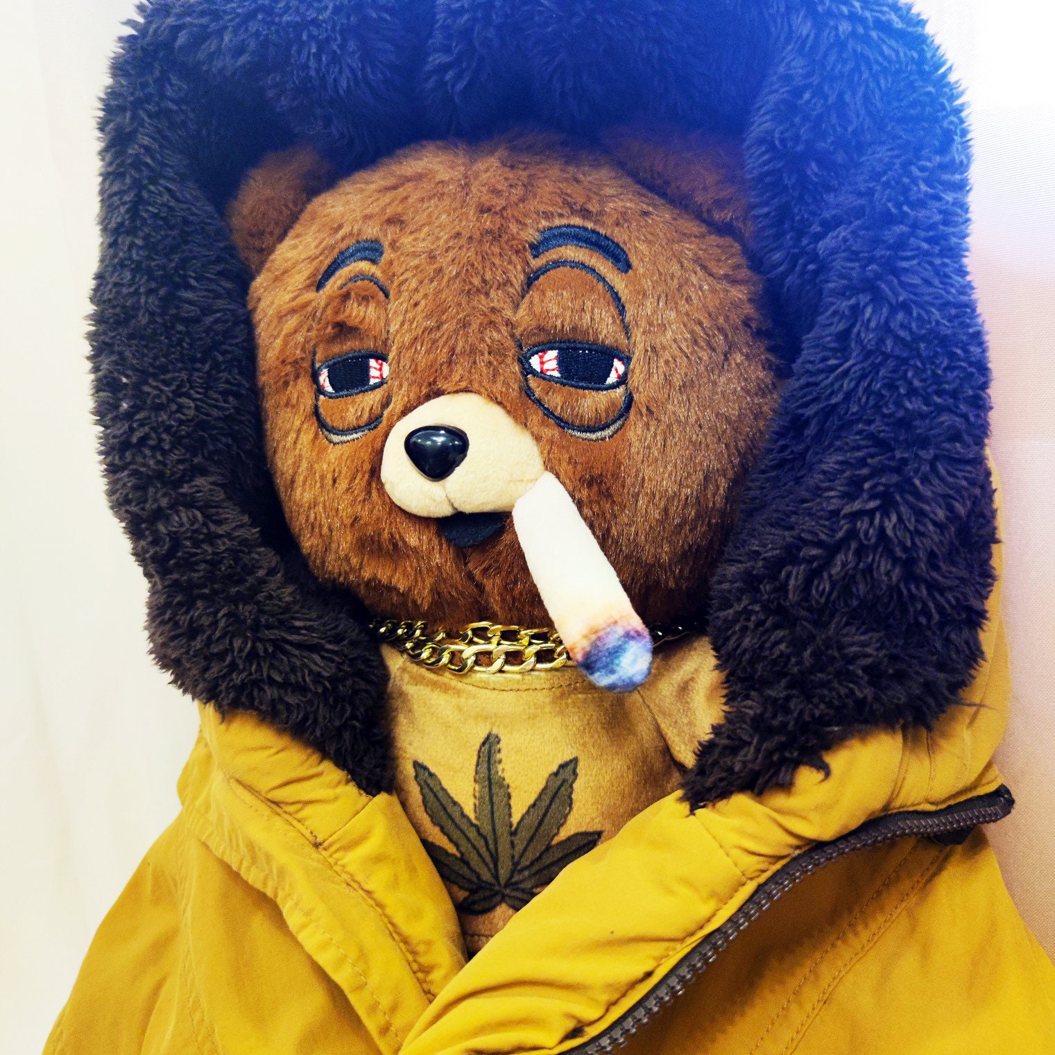 Weedy the Bear by Feeny Babies, 420 Bear, Weedy the Bear, Cannabis Toy, Cannabis Plush, Smoke ...