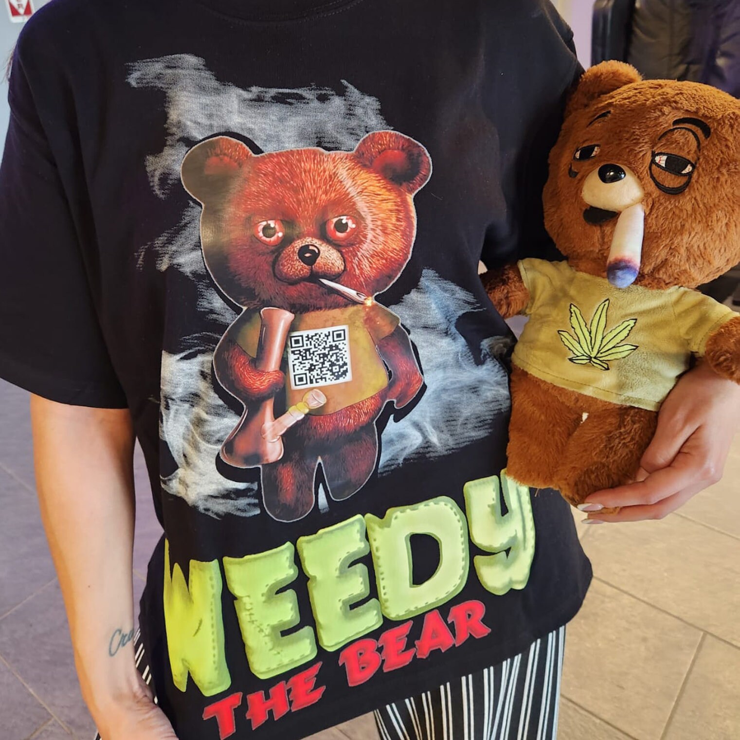 Weedy the Bear by Feeny Babies, 420 Bear, Weedy the Bear, Cannabis Toy ...