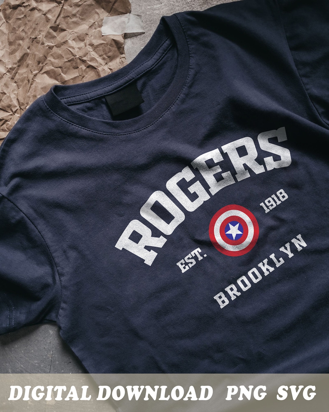Rogers Est 1918 SVG Captain America PNG Steve Rogers Svg - Etsy