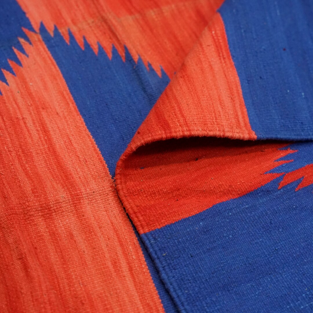 Handmade Cotton Traditional Punjabi Area Rug Reversible Flatweave ...