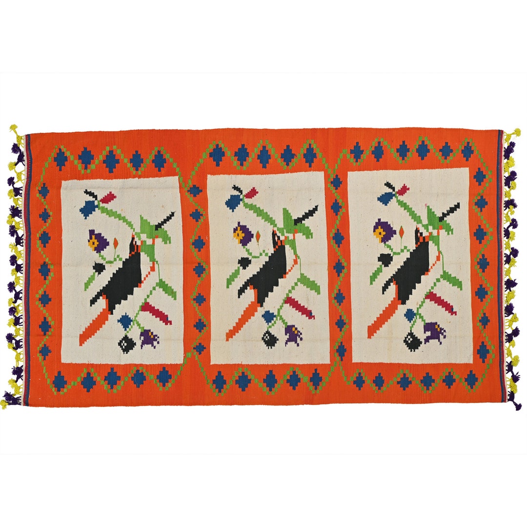 Reversible Cotton Flatweave Punjabi Dhurri Rugs Handmade Cotton Dhurrie ...