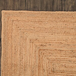 Hand Woven Jute Area Rug Natural Jute Runner Custom Rug Premium Quality ...