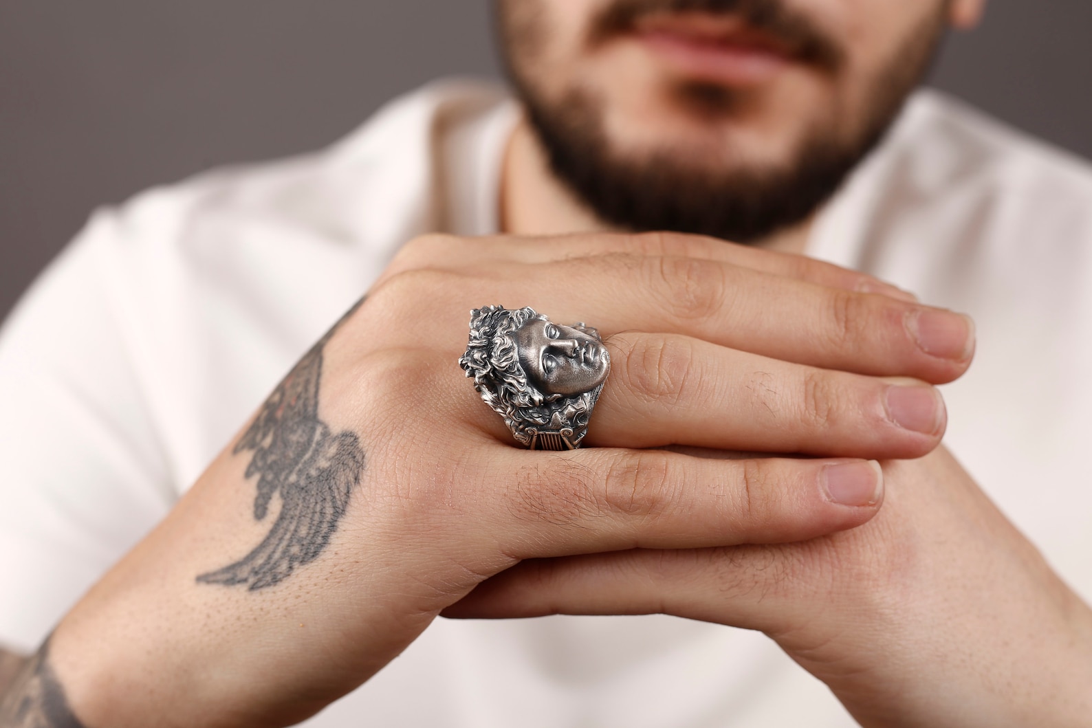 Apollo God of Art Ancient Ring for Men Greek Gods Mythology - Etsy