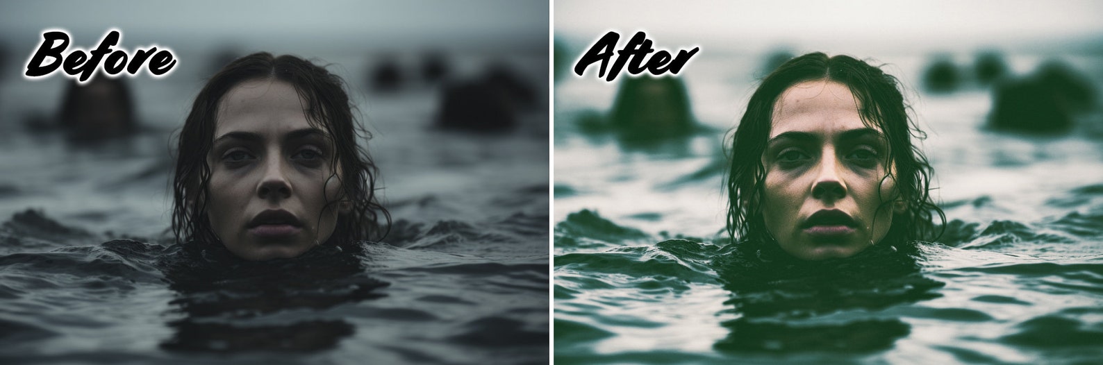 Dark Mood Photo Effect / Before and After Photo Effect / Photo Layer ...