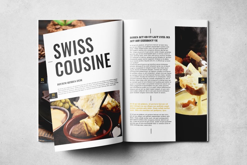 Cookbook Layout Template / Canva Recipe Book Template / Cookbook ...