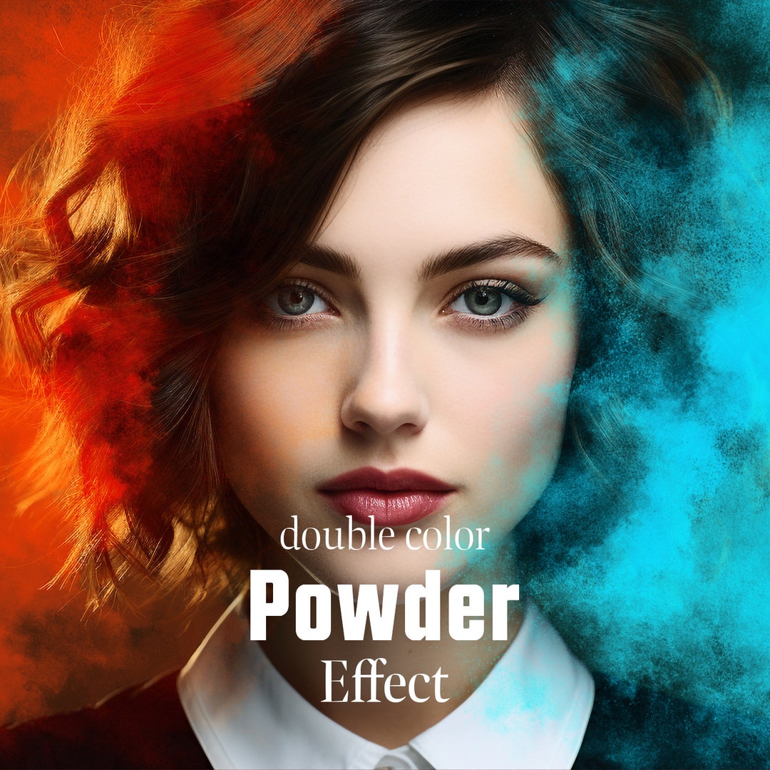 Double Color Powder Effect / Color Powder Explosion Photo Effect / Dual ...
