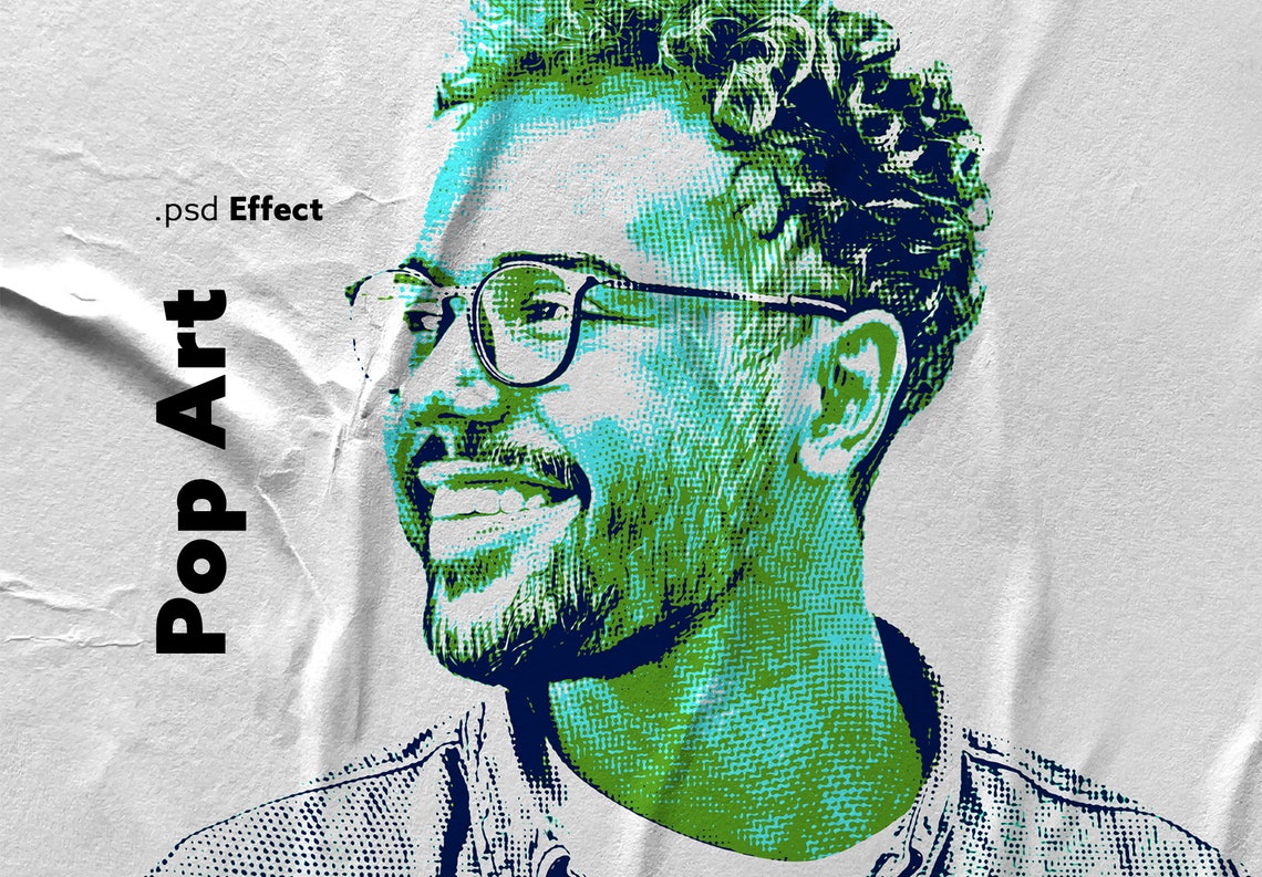 Pop Art Layer Style for Photoshop / Retro Pop Art Photo Effect for ...