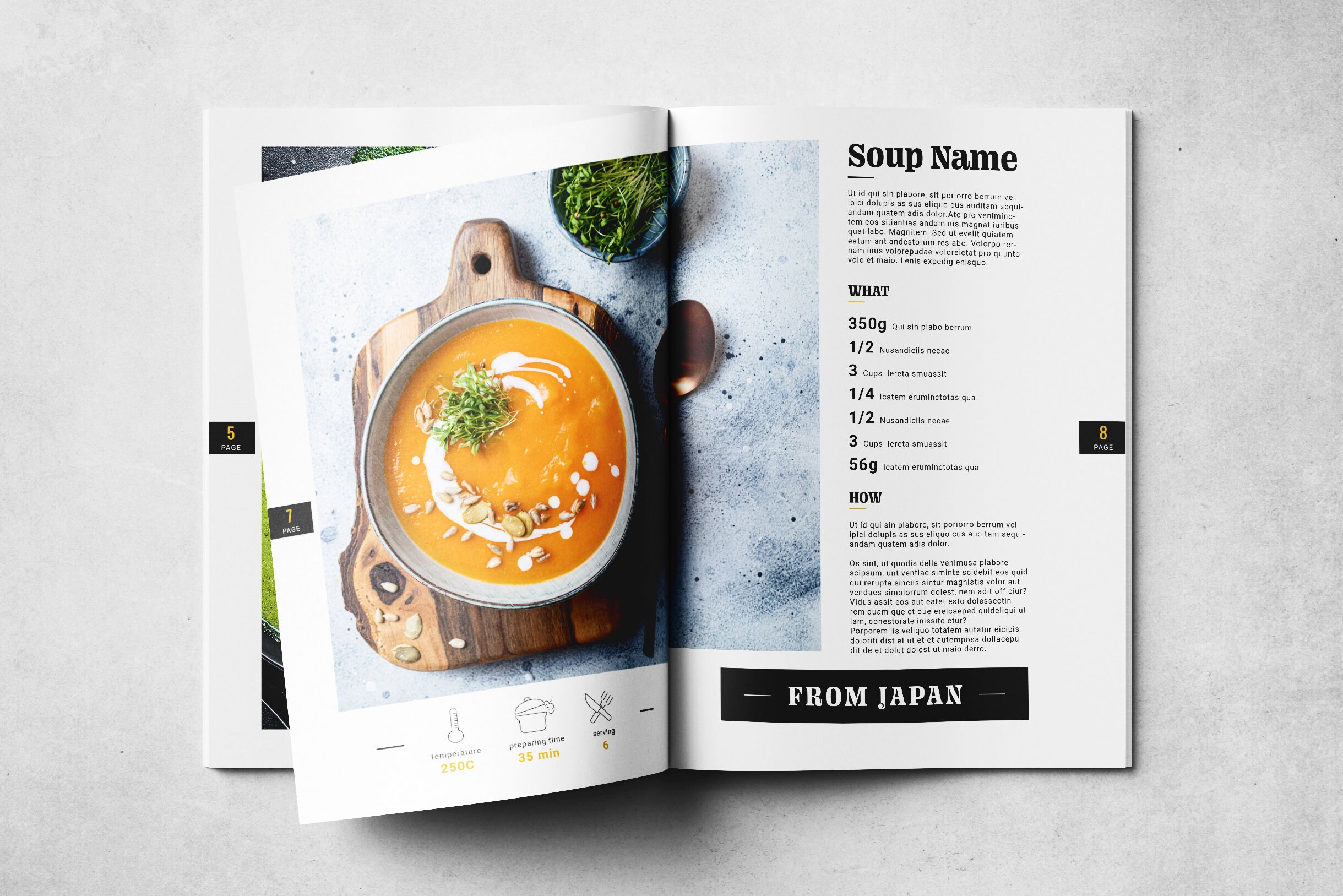 Cookbook Layout Template / Canva Recipe Book Template / Cookbook ...