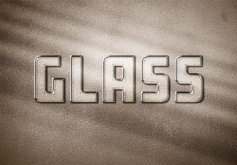 Glass Text Effect for Photoshop / Glossy Text Effect Template - Etsy