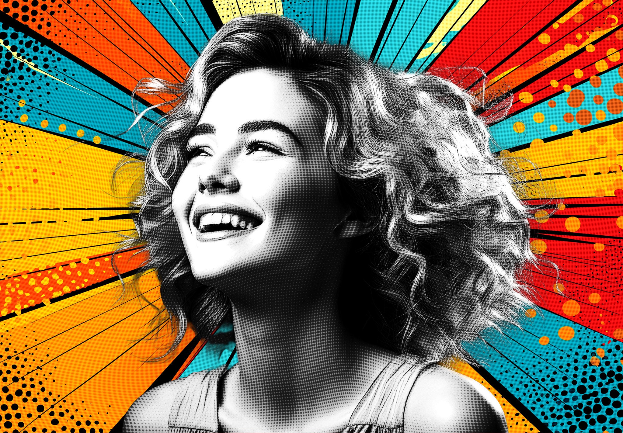 Comic Art Photo Effect / Vintage Photoshop Effect - Etsy