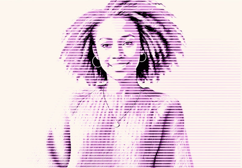 Halftone Layer Style / Halftone Line Photo Effect for Photoshop - Etsy