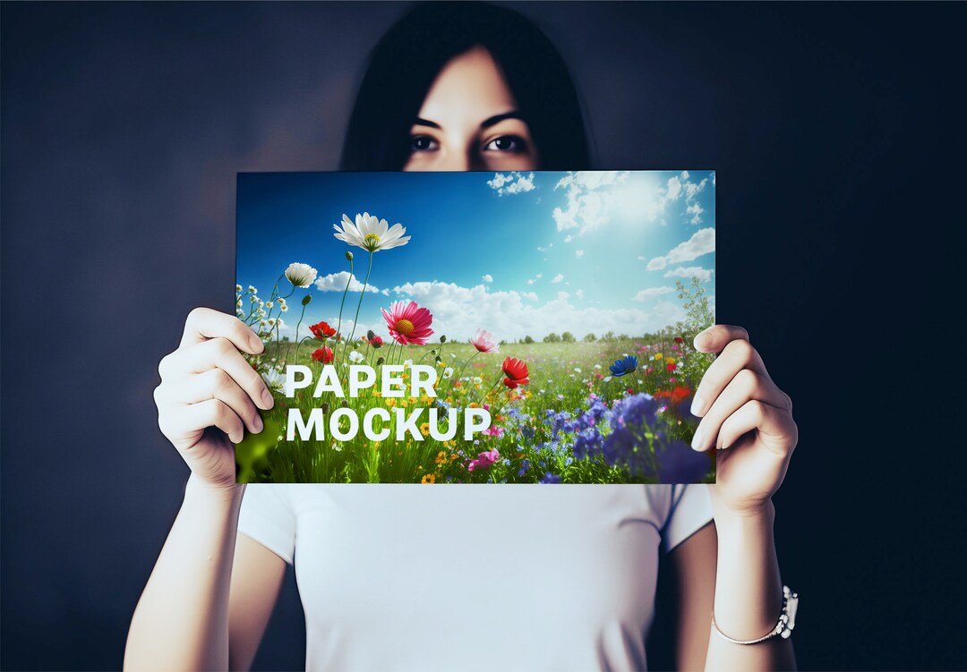 Paper Banner Mockup / Midjourney Ai Generated Paper Mockup ...