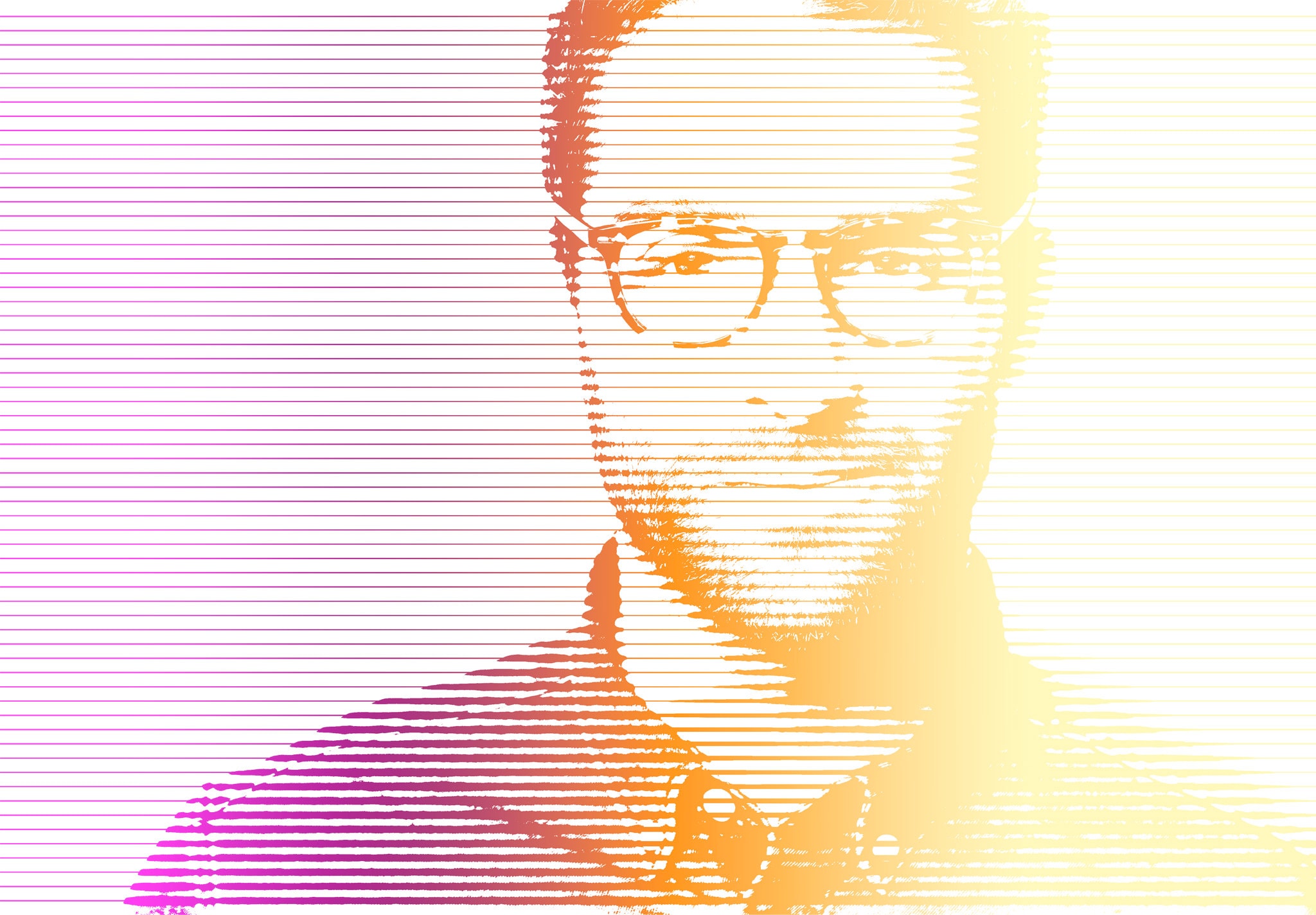 Line Distortion Photo Effect / Gradient Color Line Distortion Photo ...