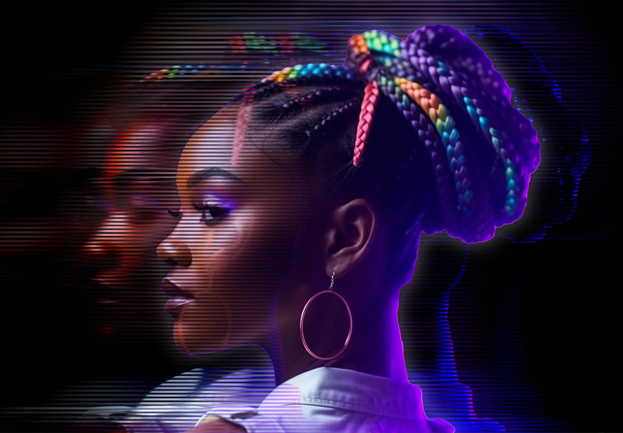 Hologram Photo Effect / Futuristic Holo Photo Effect / Photoshop ...