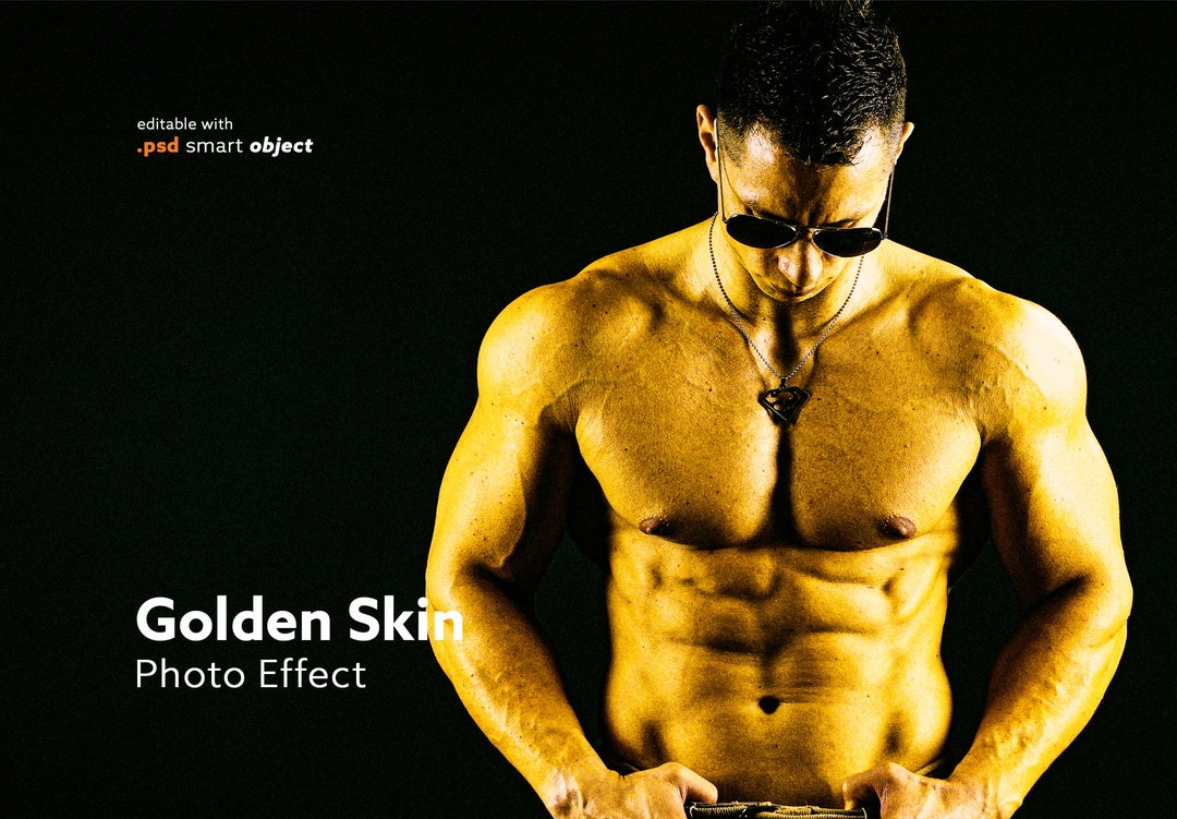 Golden Skin Photo Effect / Golden Skine Tone Color Effect for Photoshop ...