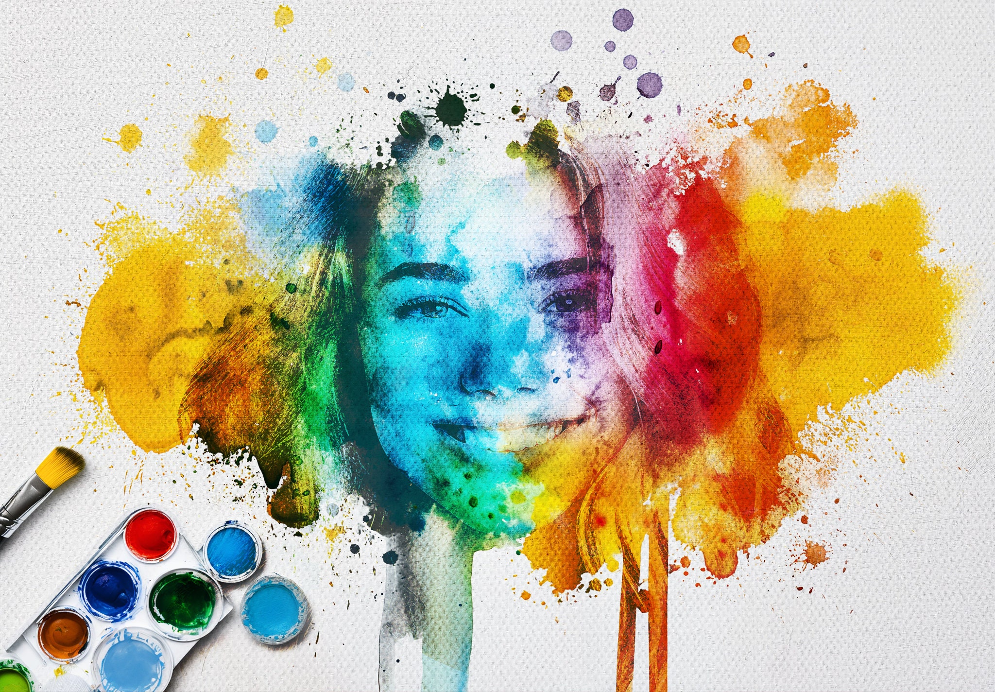 Watercolor Photo Effect / Watercolor Paint Photoshop Effect ...